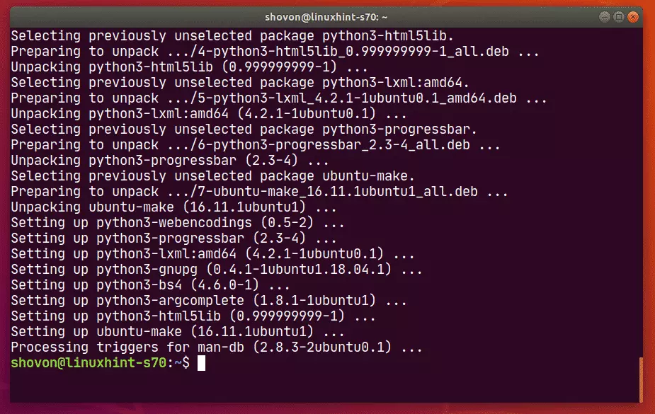 Instala as últimas ferramentas para programadores e IDE en Ubuntu usando Ubuntu Make 11875_7