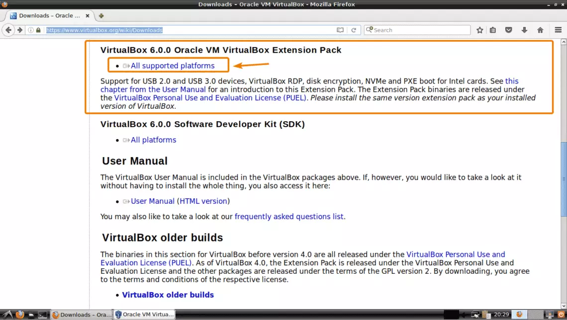 Faʻapipiʻi VirtualBox 6.0 ile Debian 11877_18