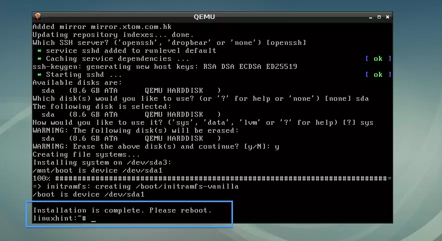 Debian 9-da QEMU-ni qanday o'rnatish va undan foydalanish 11879_36