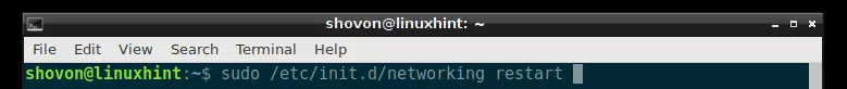 Ako reštartovať sieť v Debian Linuxe 11883_1