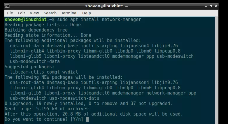 Võrgustiku taaskäivitamine Debian Linuxis 11883_5