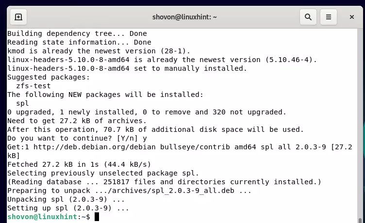 Instalar y configurar ZFS en Debian 11 11887_6