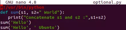 อาร์กิวเมนต์ฟังก์ชันเสริมของ Python 11900_10