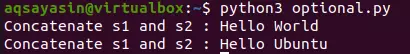 อาร์กิวเมนต์ฟังก์ชันเสริมของ Python 11900_11