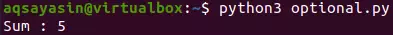 อาร์กิวเมนต์ฟังก์ชันเสริมของ Python 11900_3