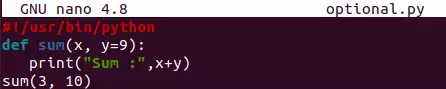 อาร์กิวเมนต์ฟังก์ชันเสริมของ Python 11900_8