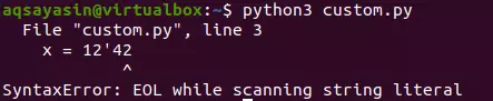 Python ສ້າງຂໍ້ຍົກເວັ້ນທີ່ກໍາຫນົດເອງ 11902_4