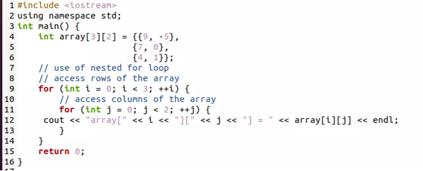 Array dari array C++ 11912_3