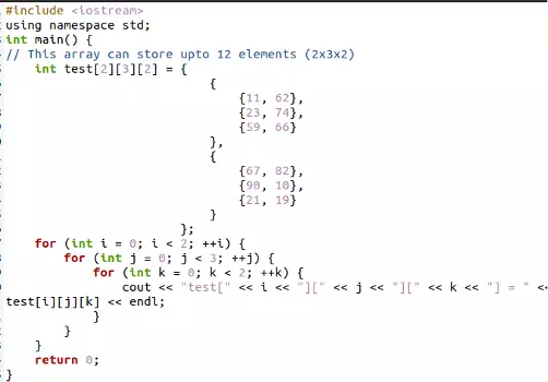 صفيف من المصفوفات C ++ 11912_5