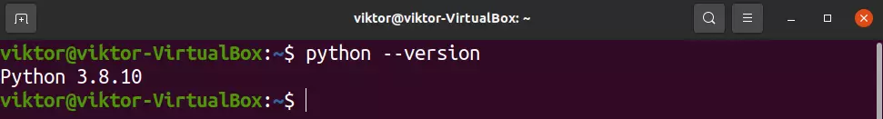 Ulike måter å sjekke Python-versjonen 1191_3