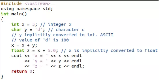 C++ இல் தட்டச்சு செய்தல் 11920_3