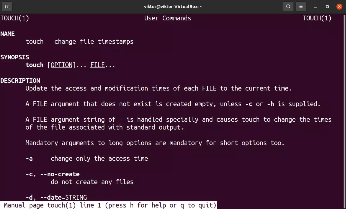 The Touch Command a cikin Linux 1192_25