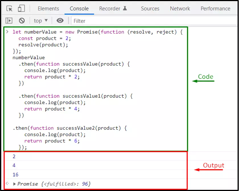 Kaip sujungti pažadus „JavaScript“. 11973_2