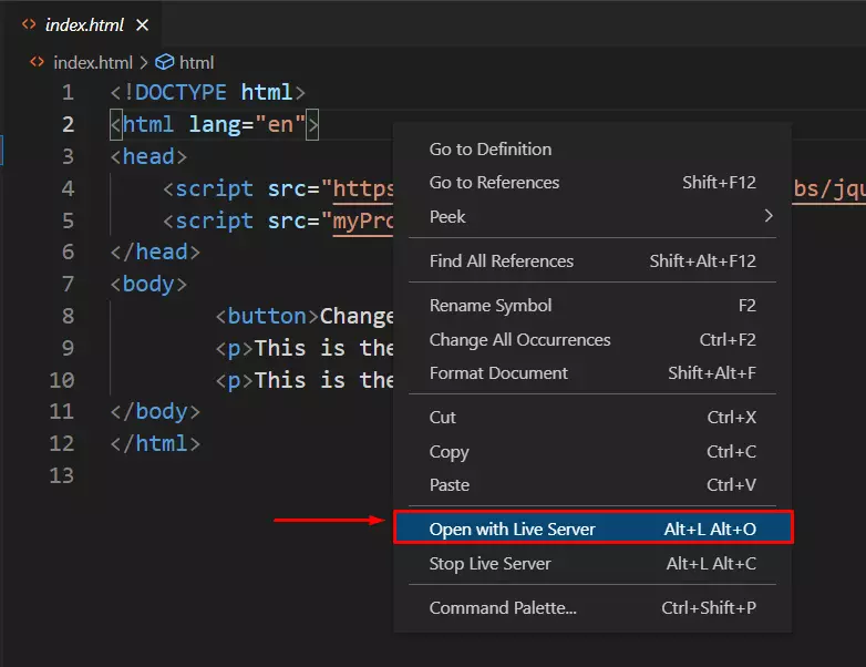 jQuery で HTML 要素の内部テキストを取得および設定する 11978_3