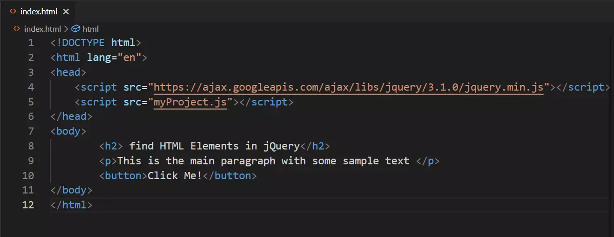 jQuery 構文 |説明した 11985_1