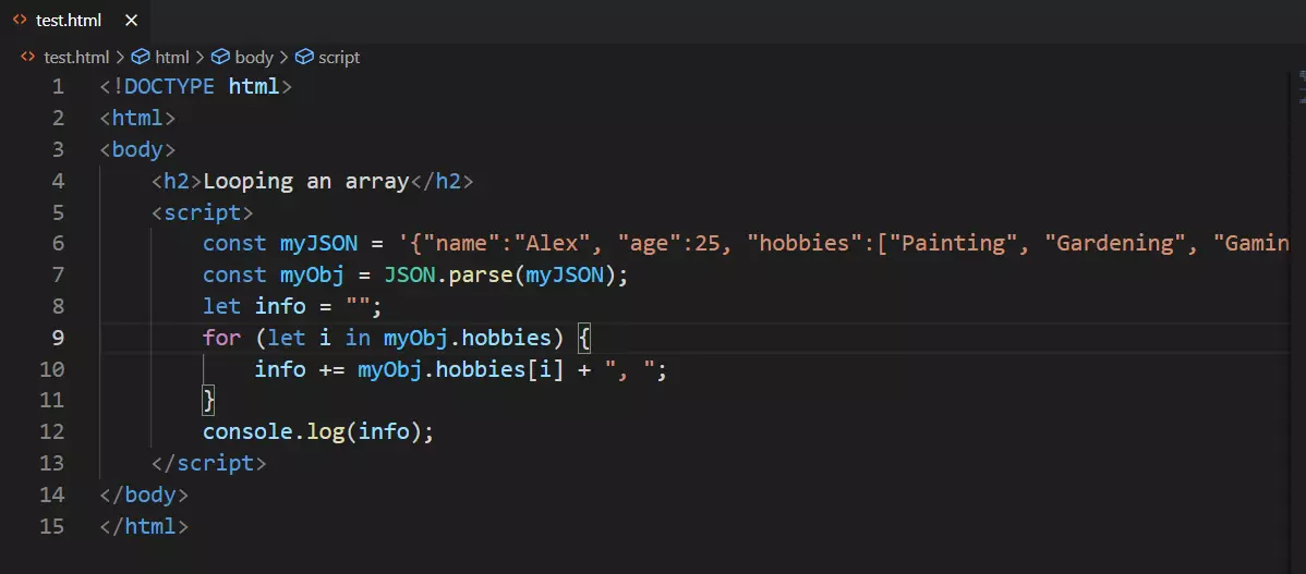 JSON Array Literals | Mínithe 11986_9