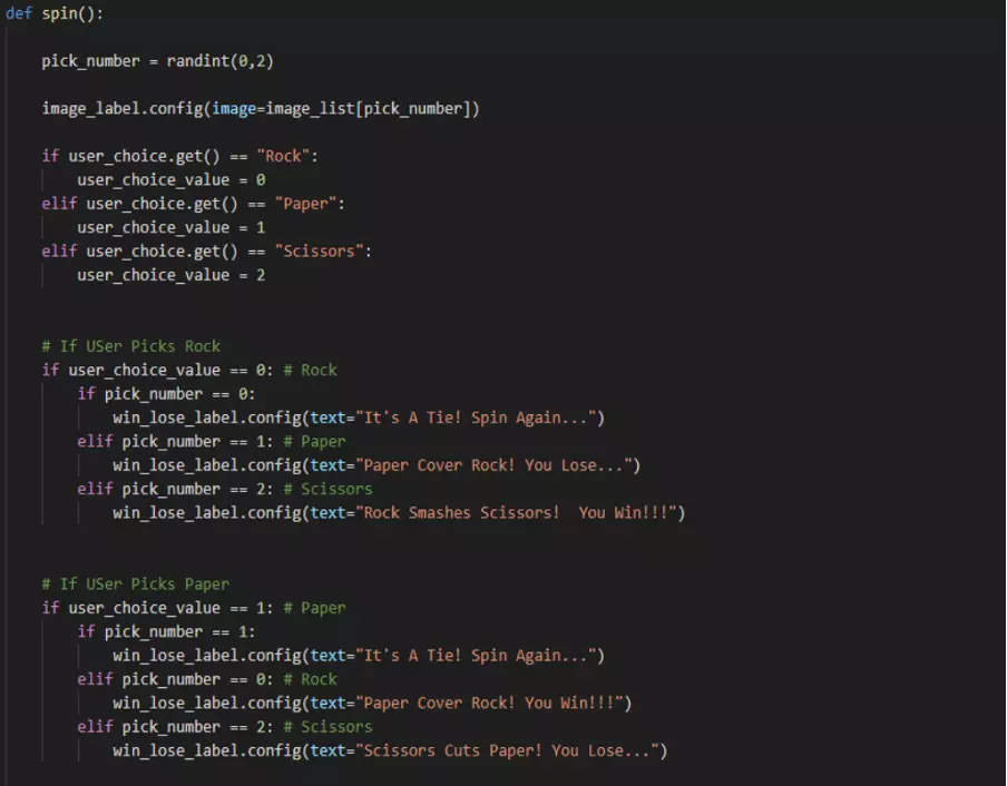 Masewera a Rock Paper Scissor Kugwiritsa ntchito GUI mu Python 11995_7