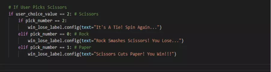 Rock Paper Scissor Game Siv GUI hauv Python 11995_8