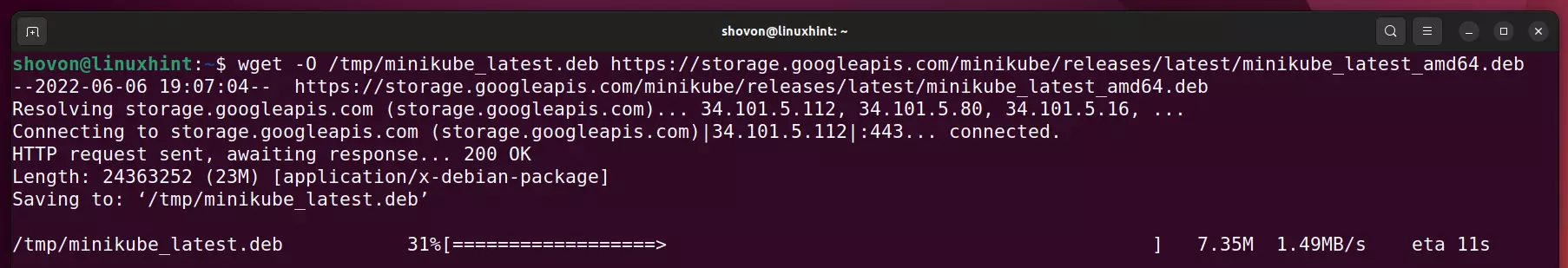 Instale o Minikube no Ubuntu 22.04 LTS 1201_41