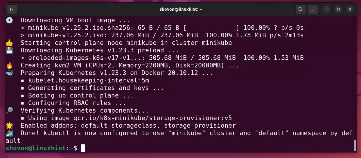 Nruab Minikube ntawm Ubuntu 22.04 LTS 1201_56