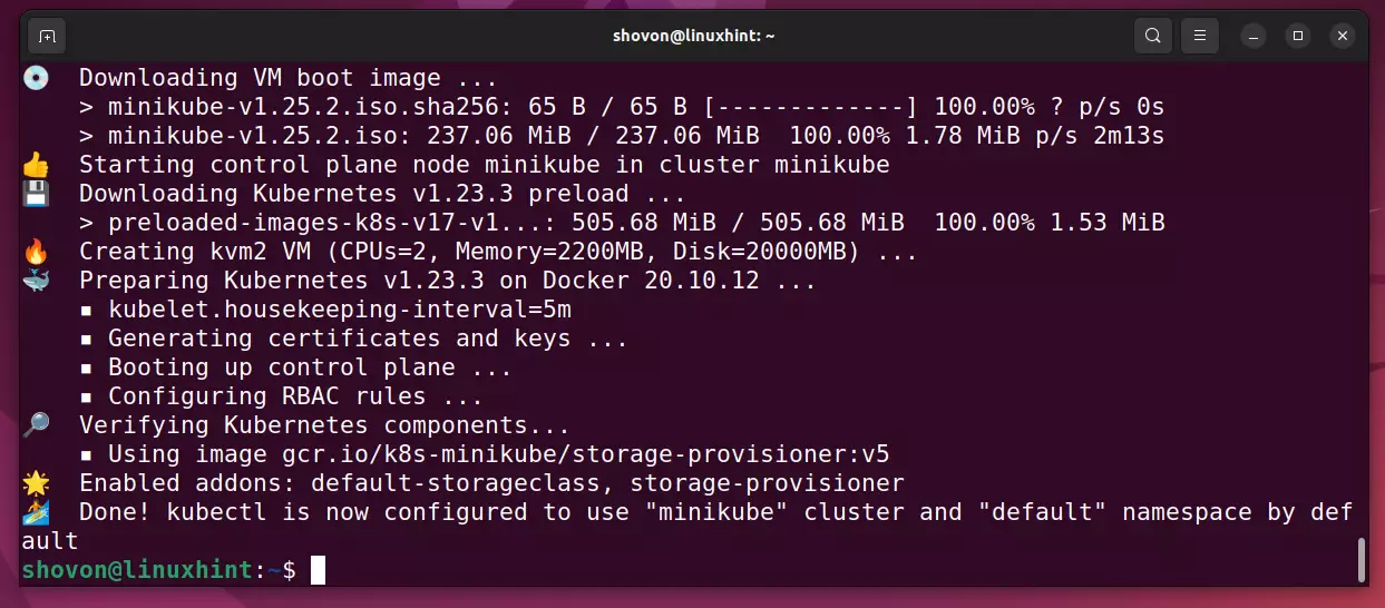 Isa Minikube paUbuntu 22.04 LTS 1201_56