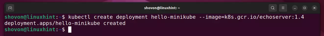 Faʻapipiʻi le Minikube ile Ubuntu 22.04 LTS 1201_59