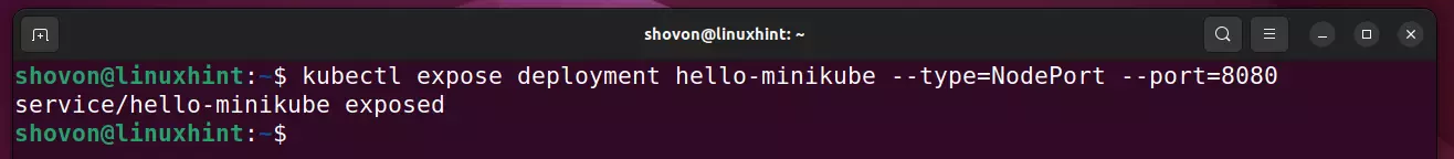 Faʻapipiʻi le Minikube ile Ubuntu 22.04 LTS 1201_61