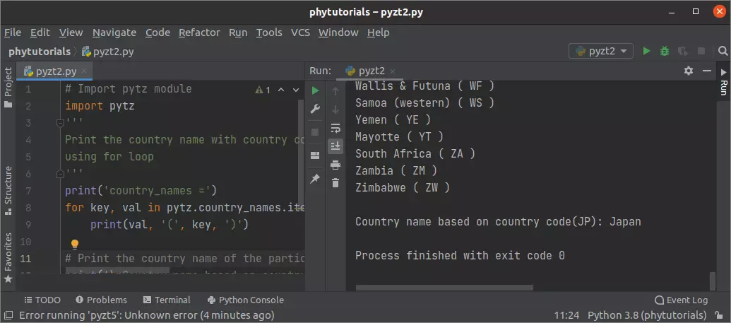Python चे PYTZ मॉड्यूल कसे वापरावे 12028_2