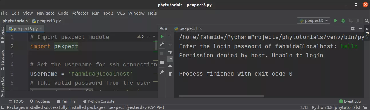 Otu esi eji peexpect na Python 12037_3