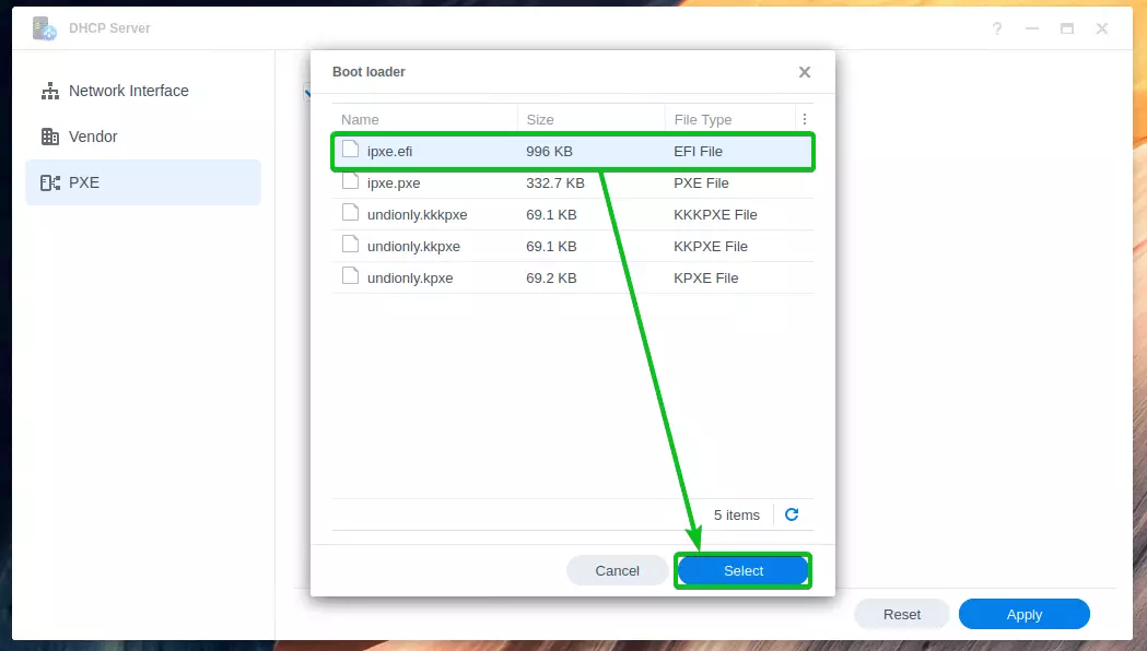 Faʻafefea ona faʻapipiʻi le Synology NAS i le PXE Boot Linux Faʻatonu Ata Faʻatasi ma le iPXE (BIOS ma UEFI versions) 1203_82