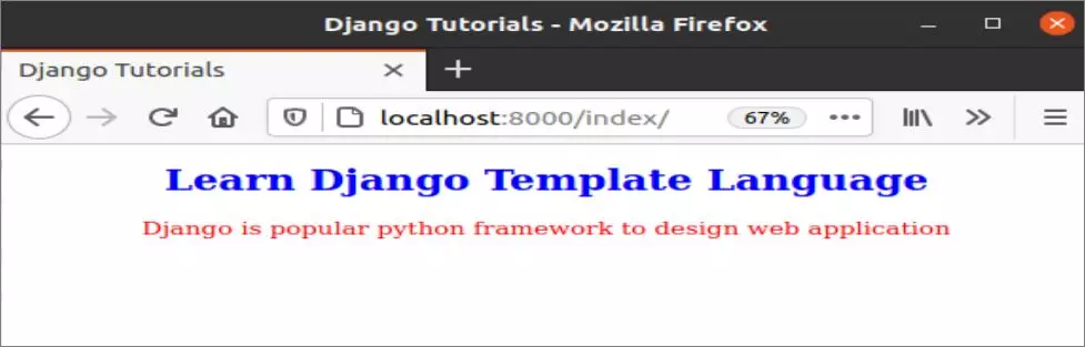 Momwe Mungapangire Ma template a Django? 12044_1