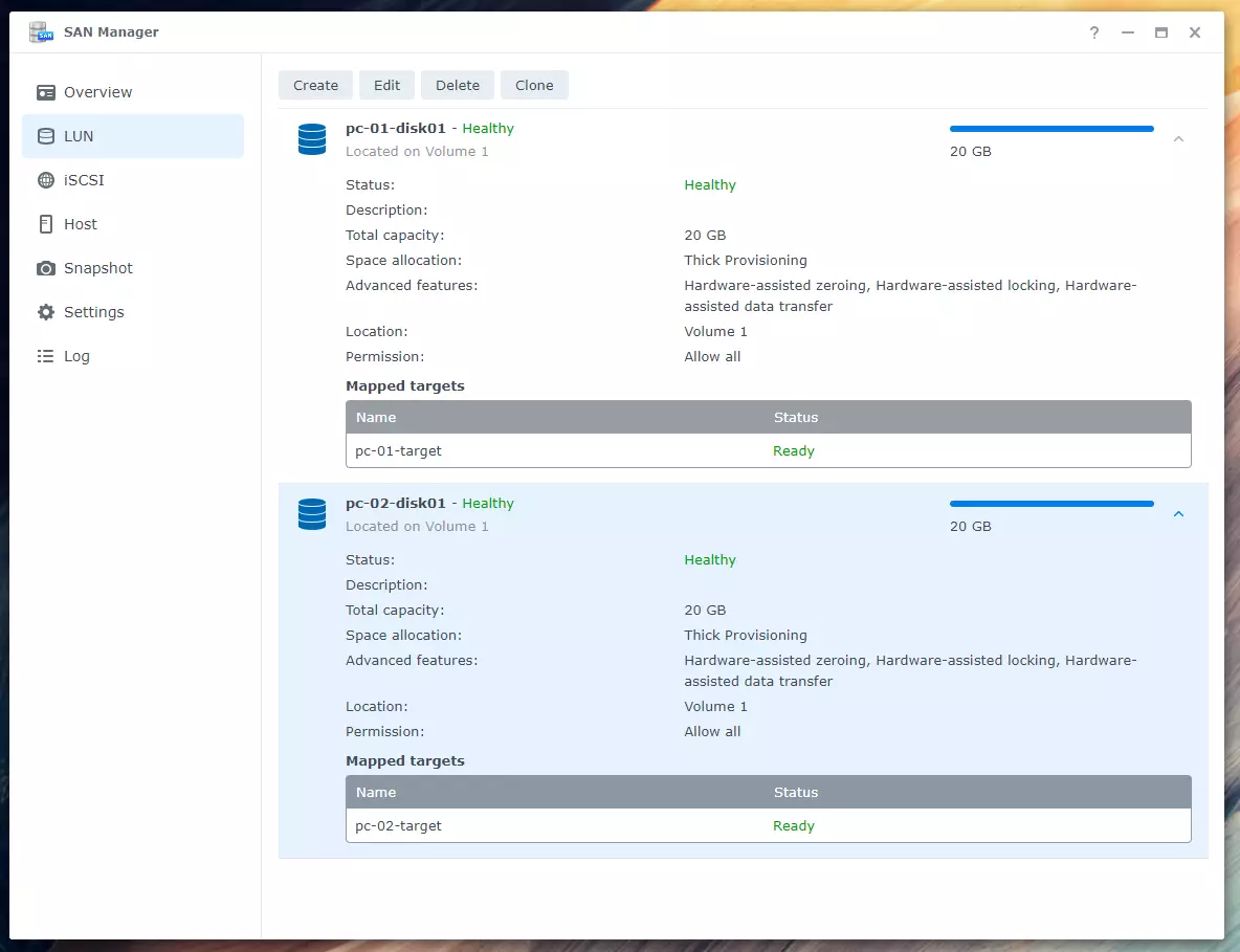 Чӣ тавр танзим кардани Synology NAS барои боркунии бе диск Ubuntu 22.04 LTS тавассути iSCSI ва iPXE 1205_21