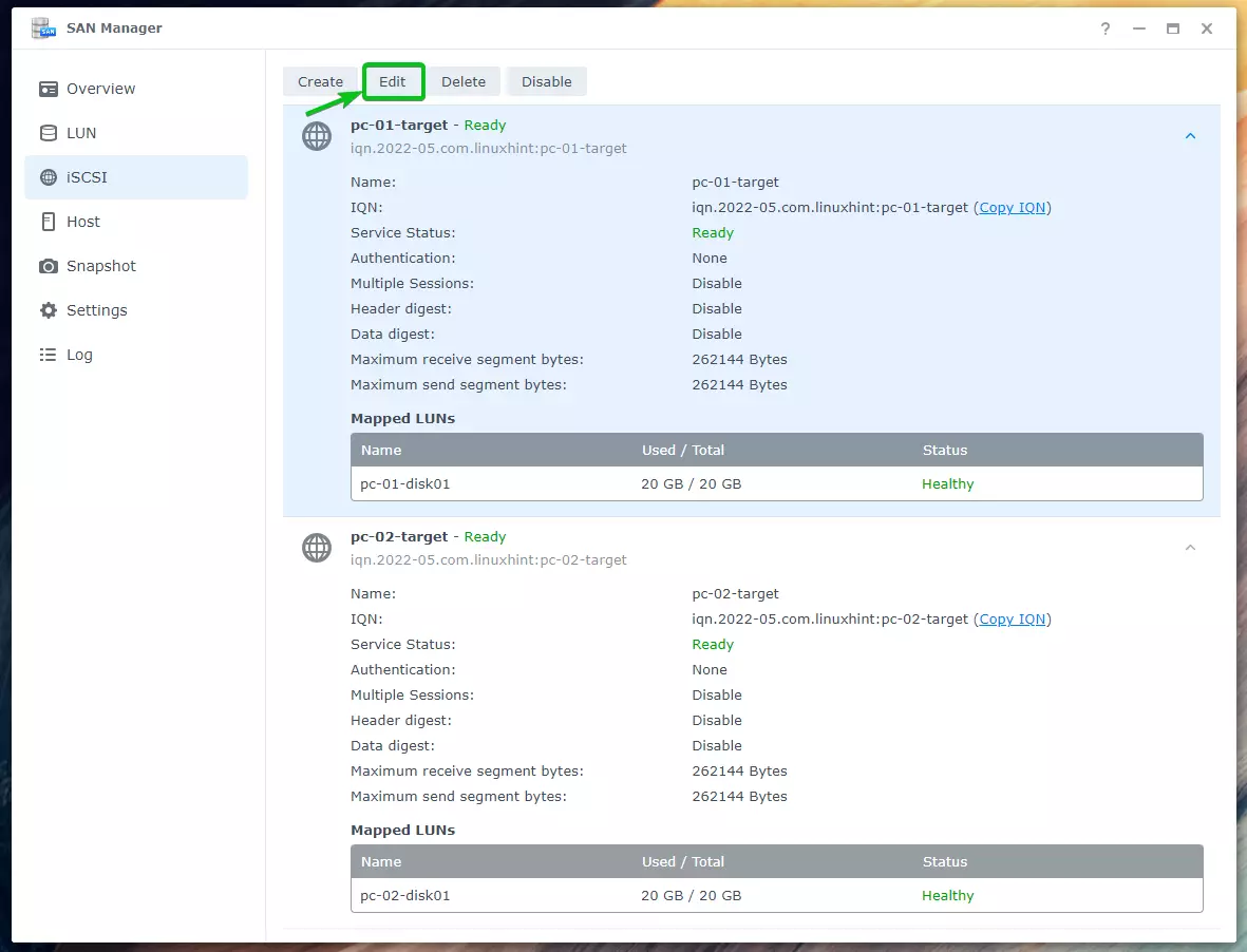 Kaip sukonfigūruoti „Synology NAS“, kad būtų galima paleisti „Ubuntu 22.04 LTS“ be disko naudojant „iSCSI“ ir „iPXE“ 1205_22