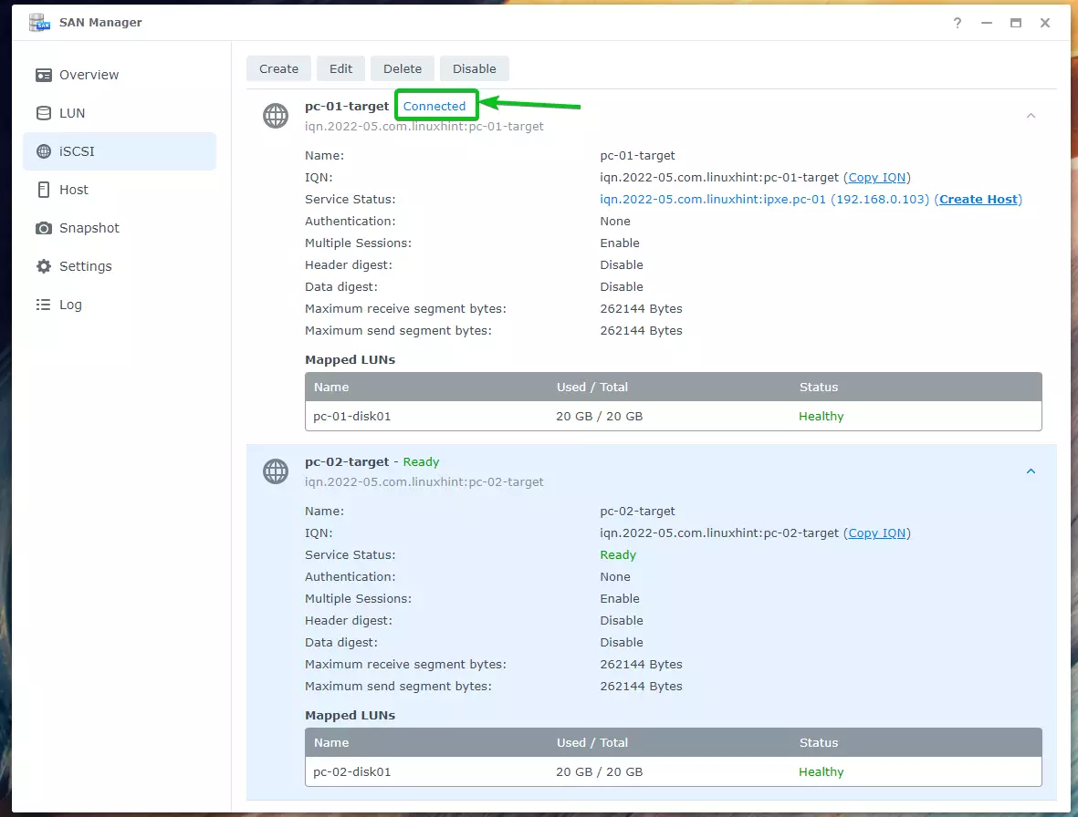 በiSCSI እና iPXE በኩል ኡቡንቱ 22.04 LTSን ለዲስክ-አልባ ማስነሳት Synology NAS ን እንዴት ማዋቀር እንደሚቻል 1205_37