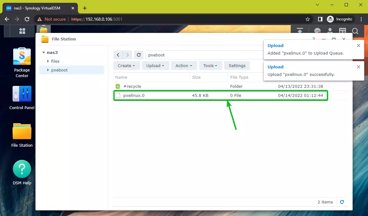 Com configurar el Synology NAS a la instal·lació de Linux d'arrencada PXE 1206_40