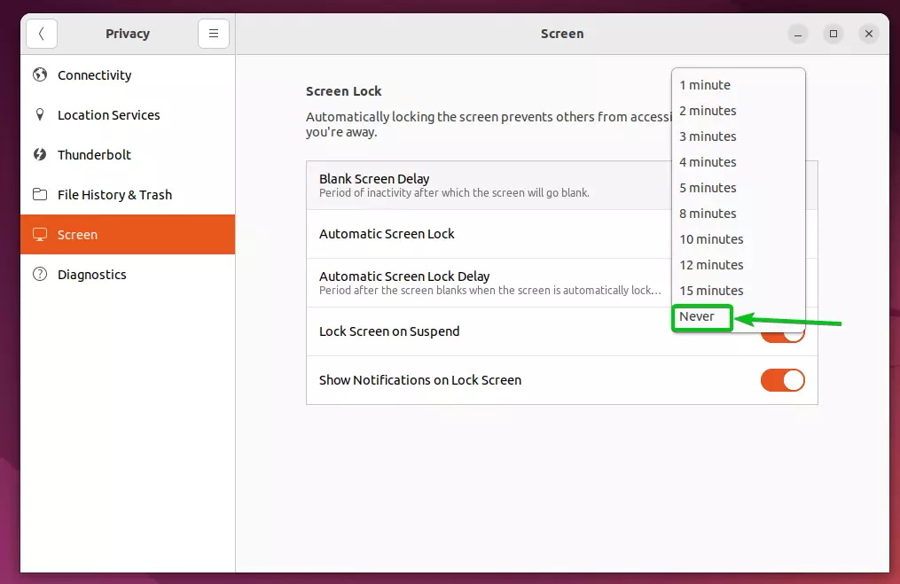 Kaugtöölaua lubamine Ubuntu töölaual 22.04 LTS ja sellele juurdepääs Windowsi kaugtöölaua ühenduse rakendusest 1207_10