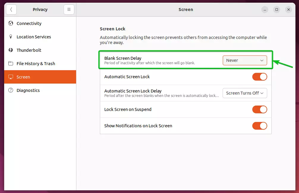 Kaugtöölaua lubamine Ubuntu töölaual 22.04 LTS ja sellele juurdepääs Windowsi kaugtöölaua ühenduse rakendusest 1207_11