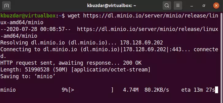 Ubuntu 20.04 တွင် Minio ကို ထည့်သွင်းပါ။ 12087_1