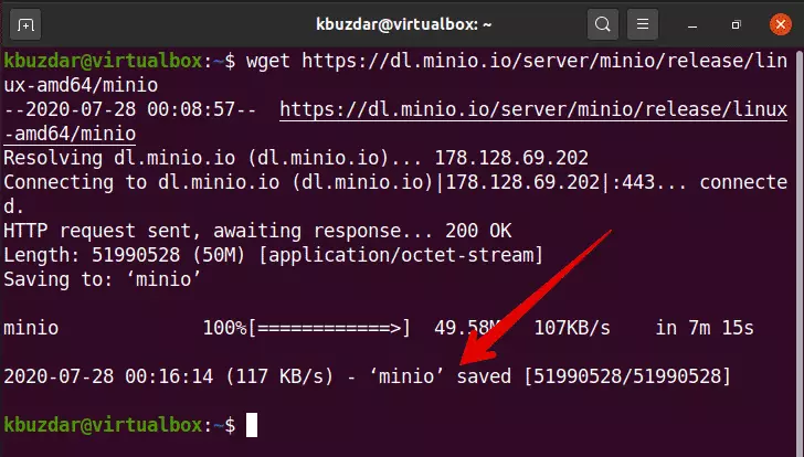 Ubuntu 20.04 တွင် Minio ကို ထည့်သွင်းပါ။ 12087_2