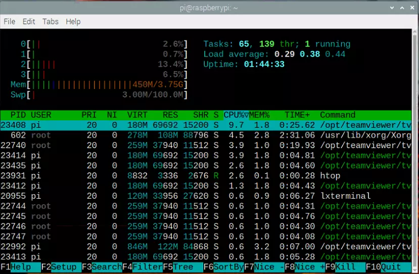 Raspberry Pi CPU notkun eftirlit 12096_4