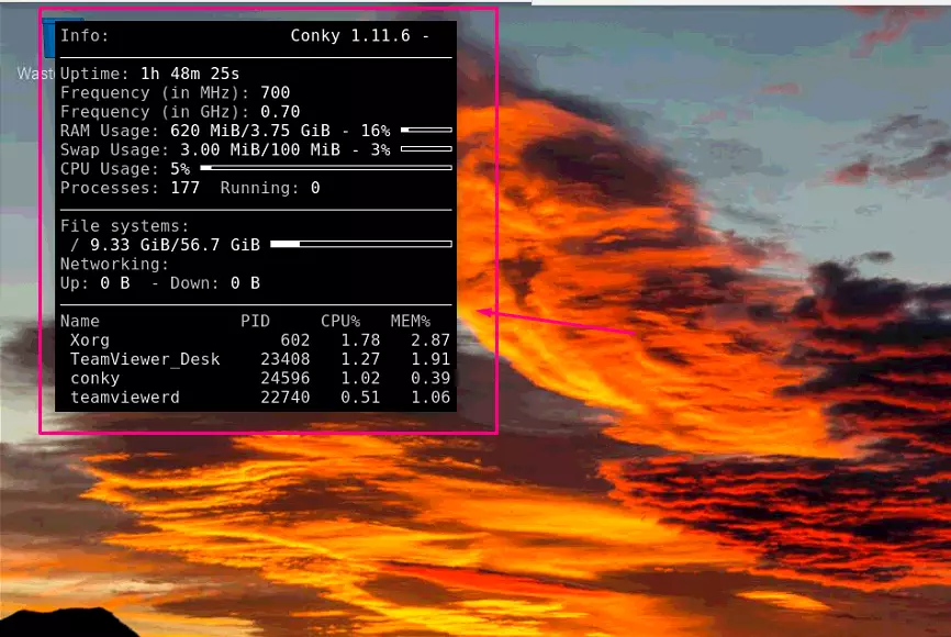 Raspberry Pi CPU-användningsövervakning 12096_9