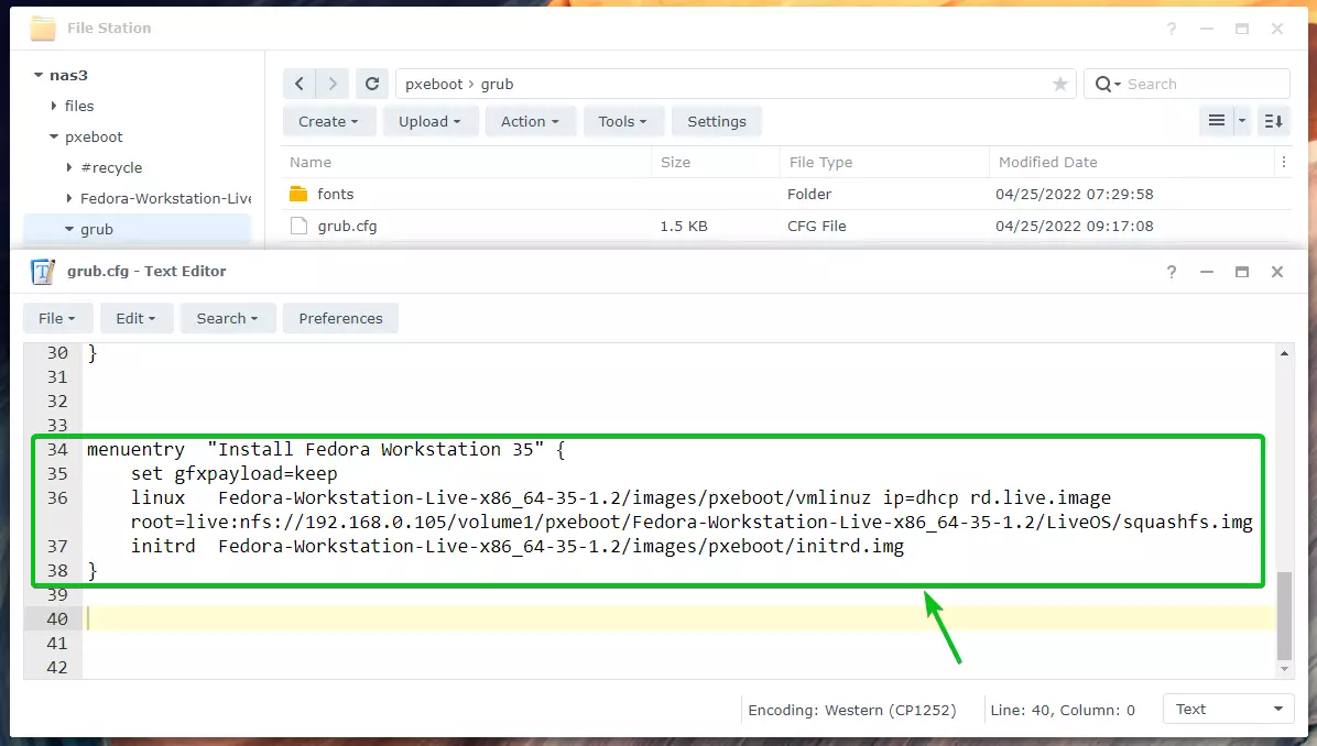 Comment configurer le Synology NAS en tant que serveur de démarrage PXE pour le démarrage réseau des images d'installation Linux avec GRUB (version UEFI) 1209_106