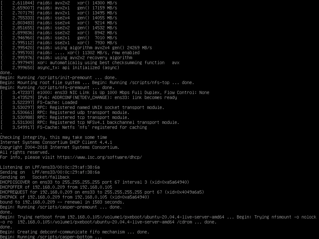 Jinsi ya kusanidi Synology NAS kama PXE Boot Server kwa Netbooting Linux Picha za Usakinishaji na GRUB (toleo la UEFI) 1209_71