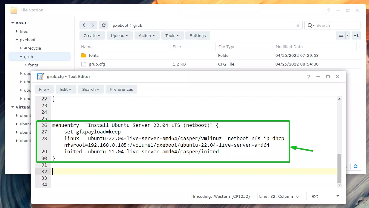 Comment configurer le Synology NAS en tant que serveur de démarrage PXE pour le démarrage réseau des images d'installation Linux avec GRUB (version UEFI) 1209_93