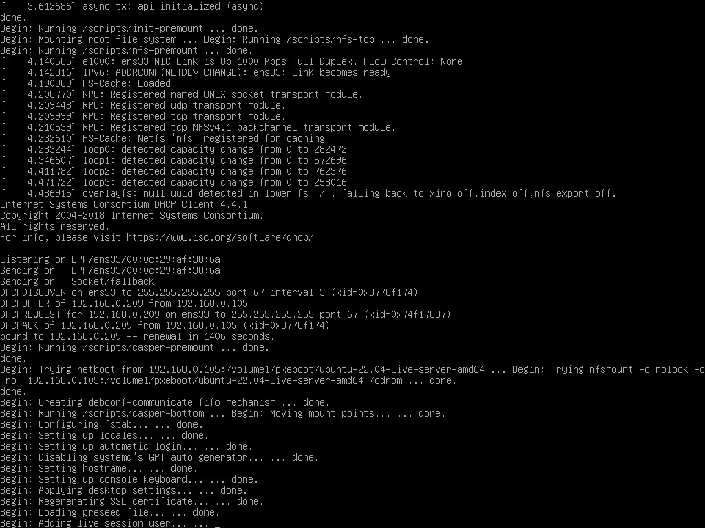 Jinsi ya kusanidi Synology NAS kama PXE Boot Server kwa Netbooting Linux Picha za Usakinishaji na GRUB (toleo la UEFI) 1209_96