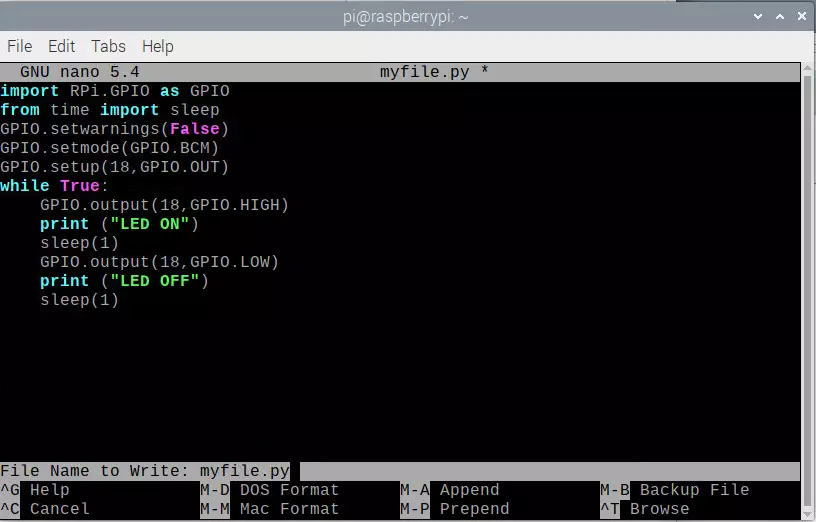 په Raspberry Pi کې د RPi.GPIO کتابتون څنګه نصب او تنظیم کړئ 12102_9