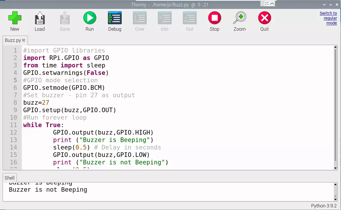 Raspberry Pi ile buzzer nasıl arayüzlenir 12104_20