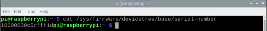 Raspberry Pi ተከታታይ ቁጥር እንዴት እንደሚገኝ 12108_1