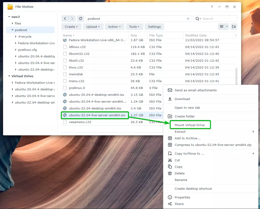 Hvernig á að stilla Synology NAS sem PXE ræsiþjón fyrir Netbooting Linux uppsetningarmyndir með PXELINUX (BIOS útgáfa) 1210_114