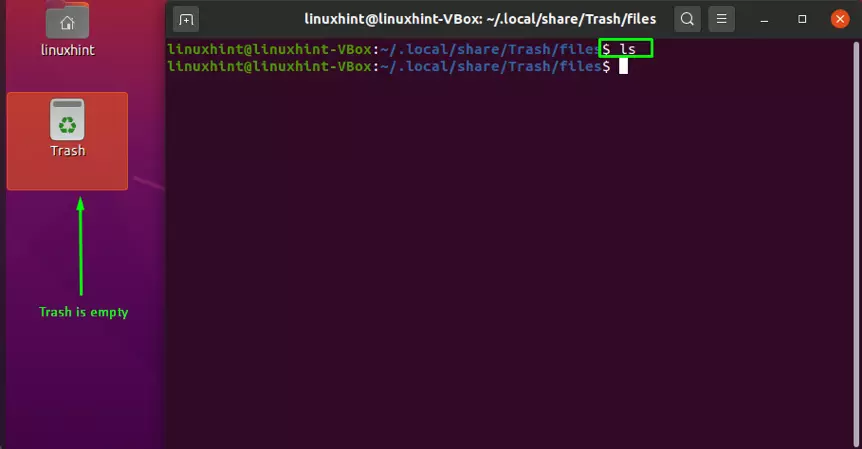 Ubuntu terminalyndan hapalary nädip boşatmaly 12116_8